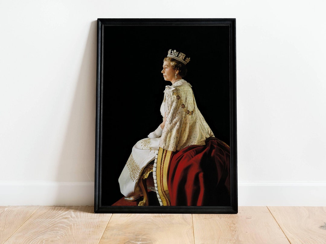 Queen Elizabeth II Iconic Classic Royal Print - British Royal Family ...