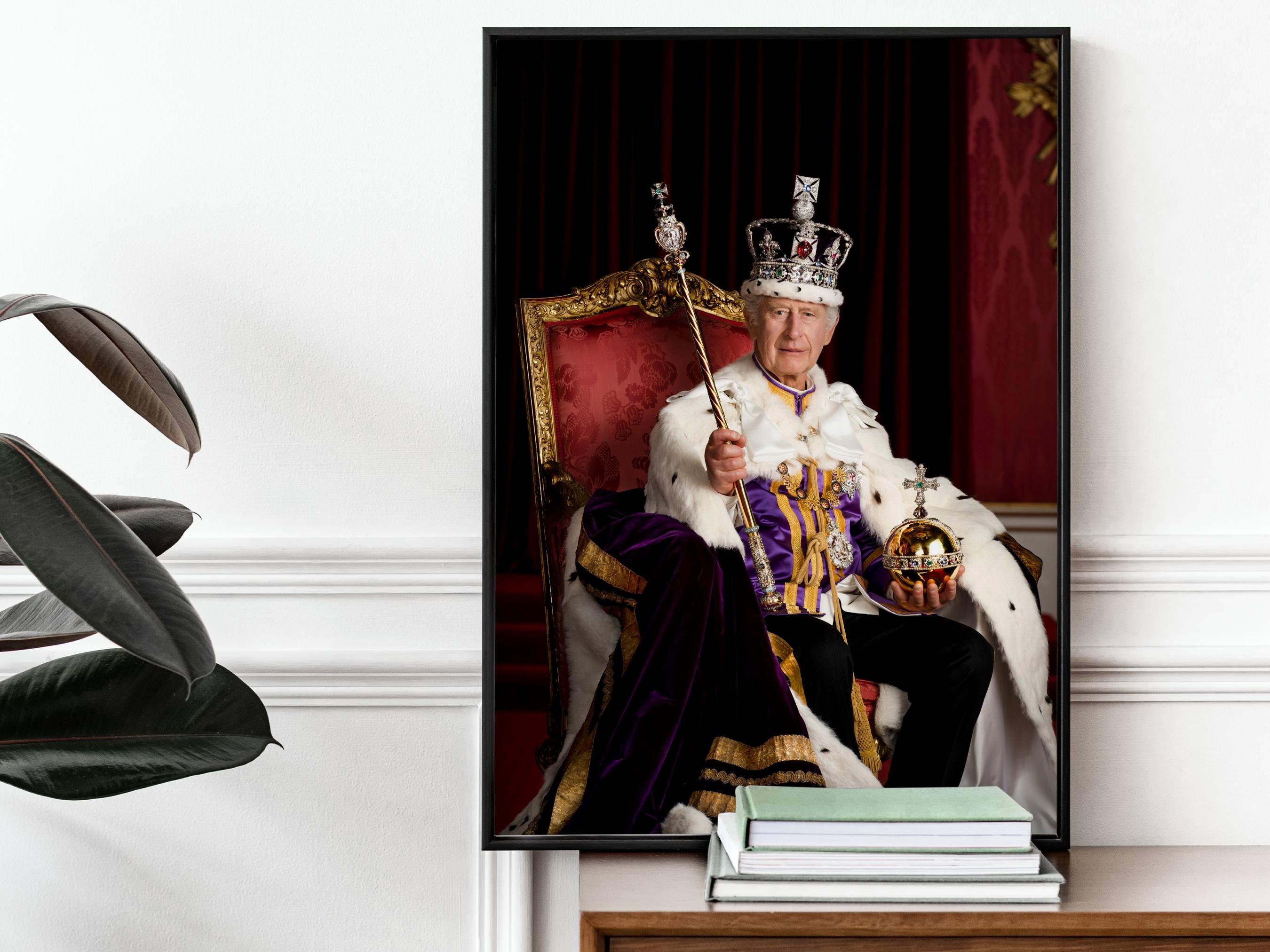 King Charles III Portrait Print - British Royal Family Monarch Photo ...