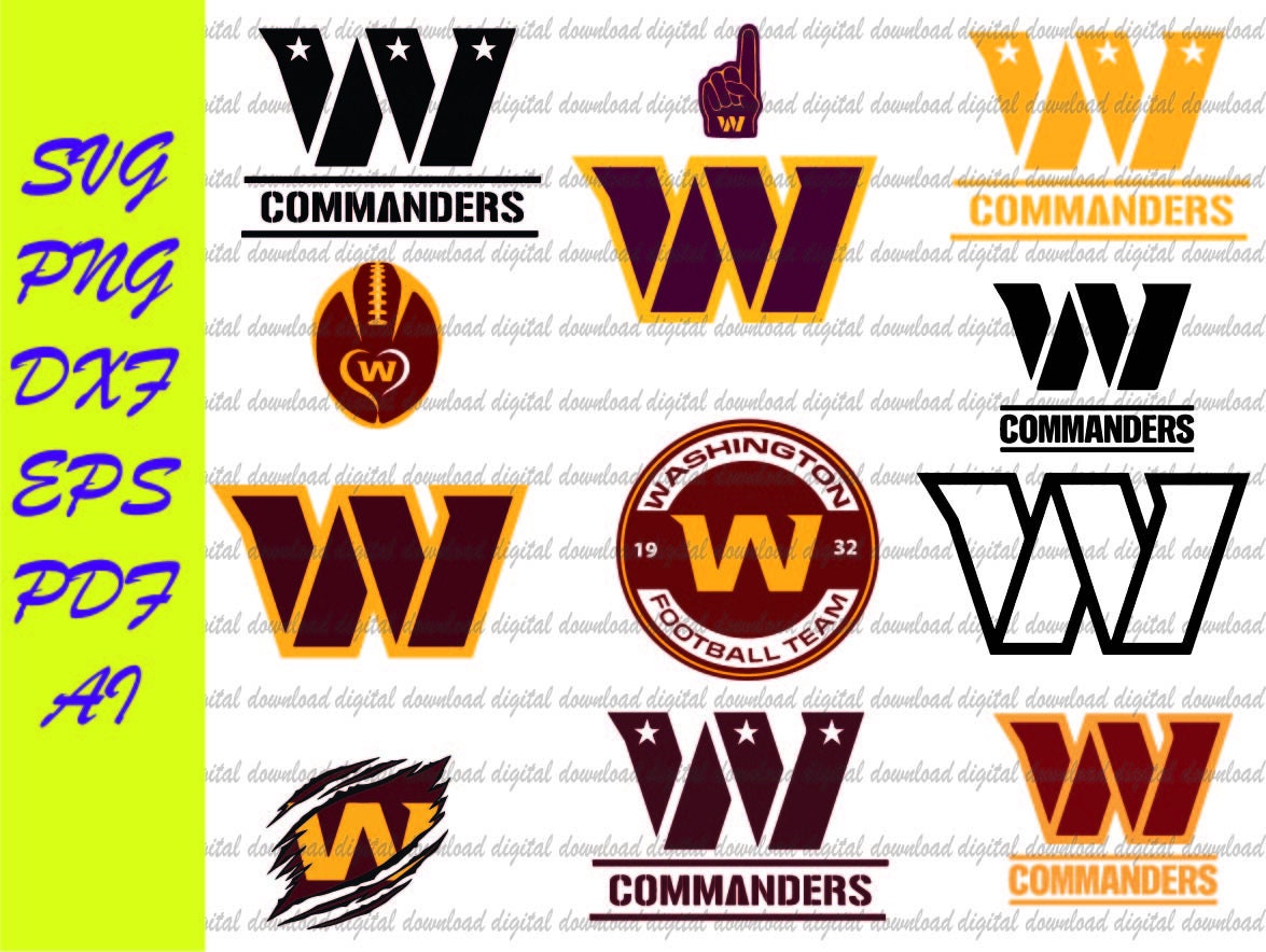 Washington Commanders Digital Designwashington-football-team - Etsy