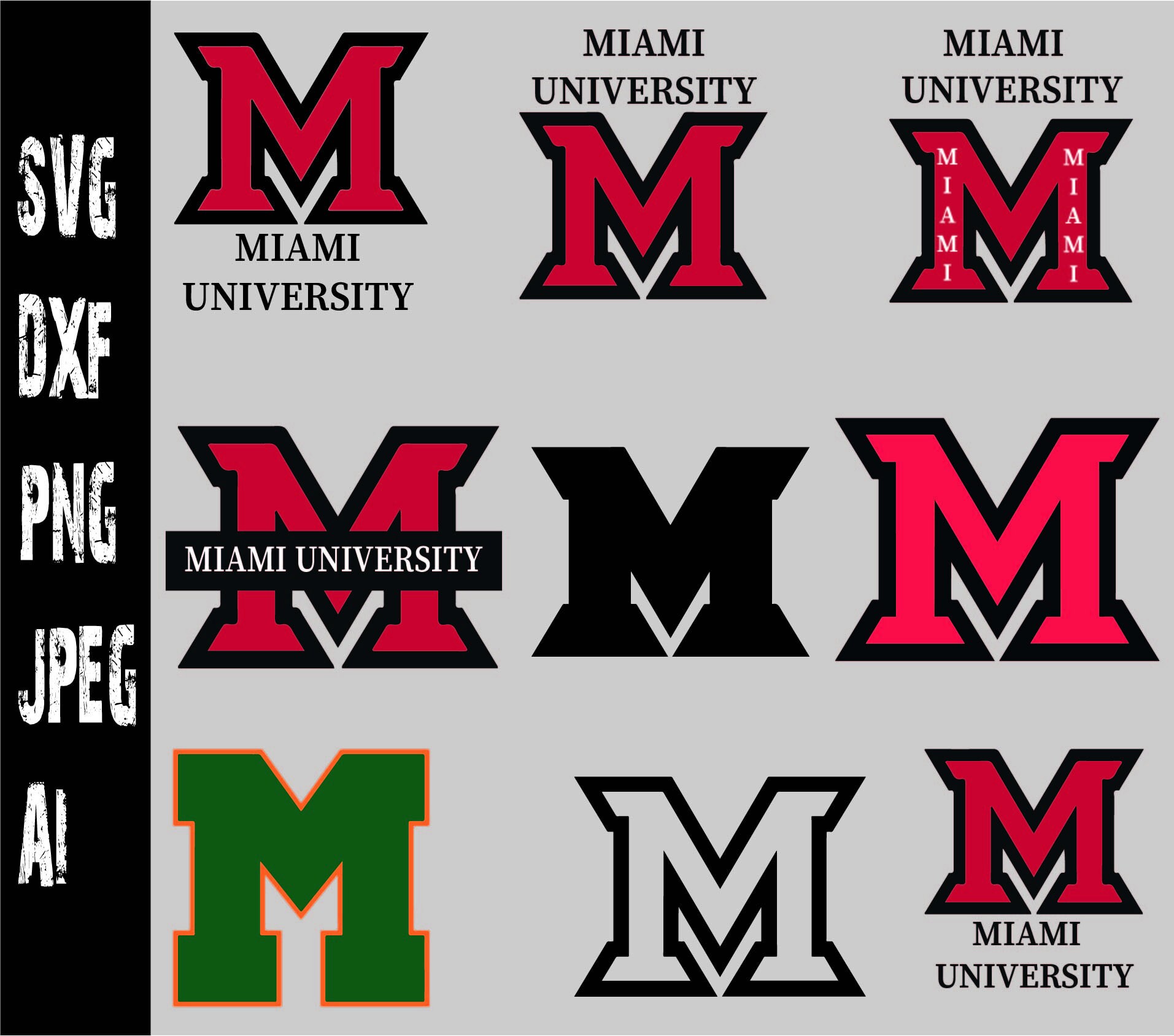 Miami University Svg Miami Png Miami Svg Miami Dxf Miami - Etsy UK