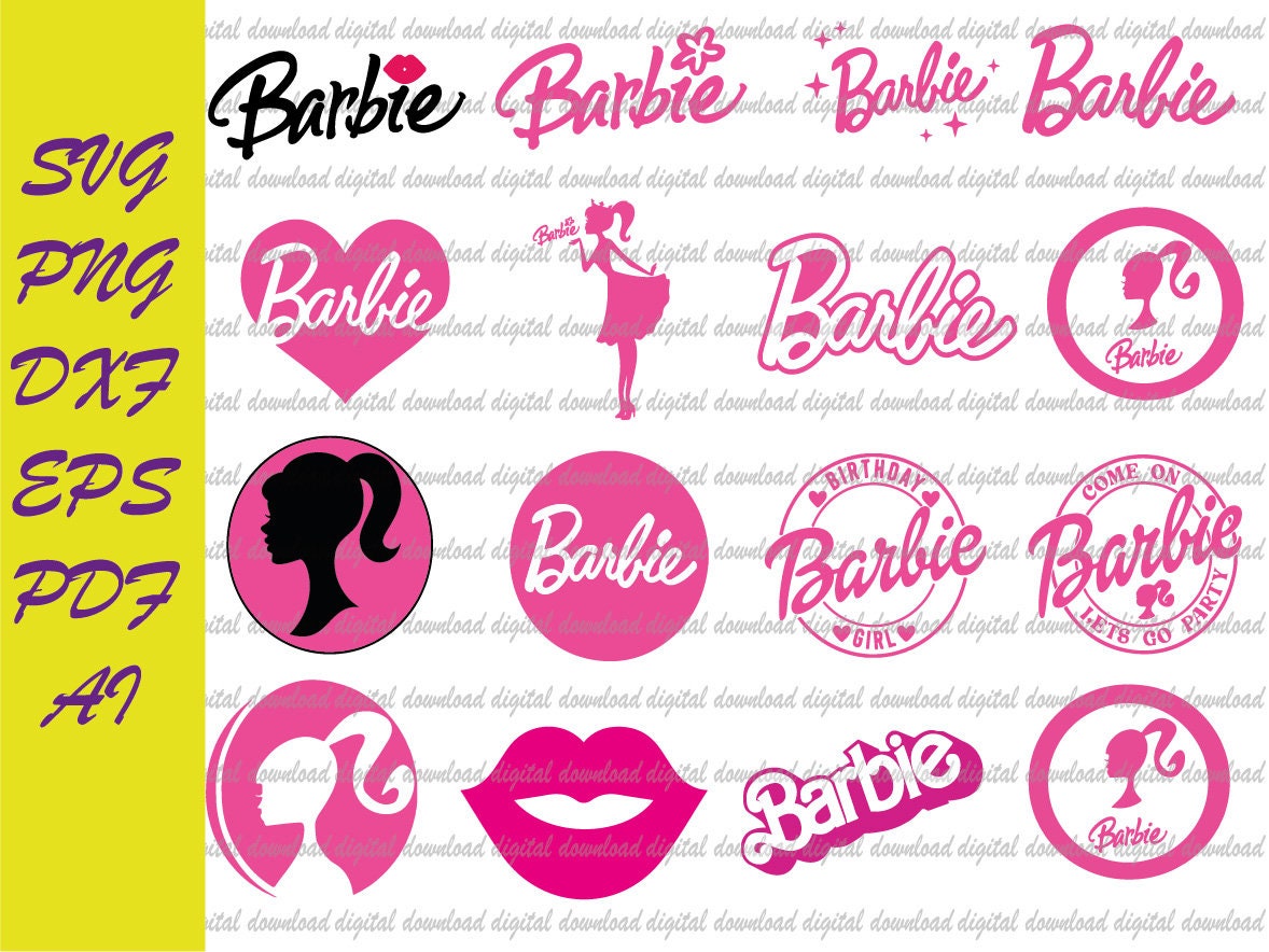 Pink Barbie Logos