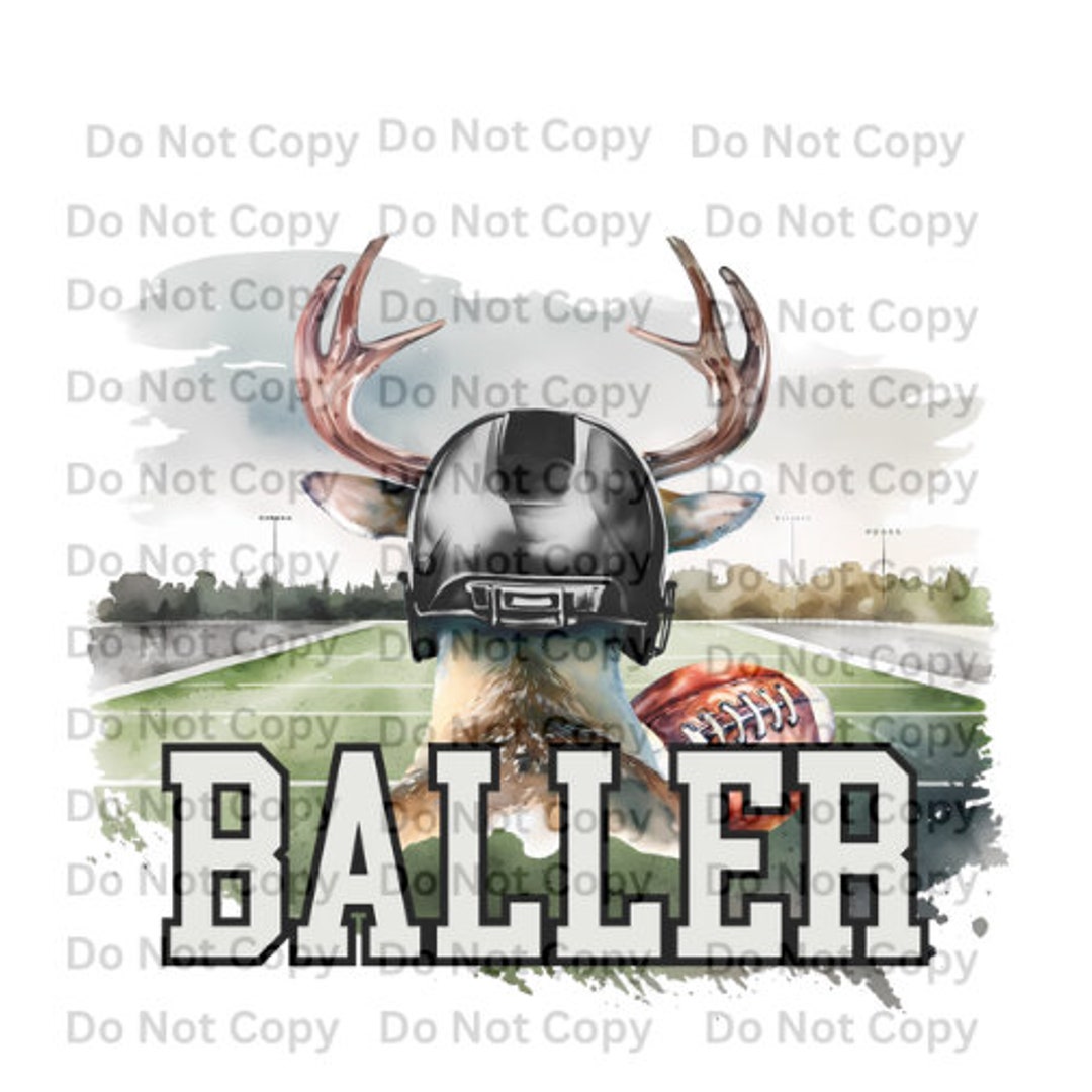 Football Deer DTF Full Color DTF Print - Etsy