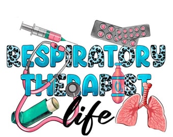 Respiratory Therapist Design Western RT Art Ready-to-press - Etsy