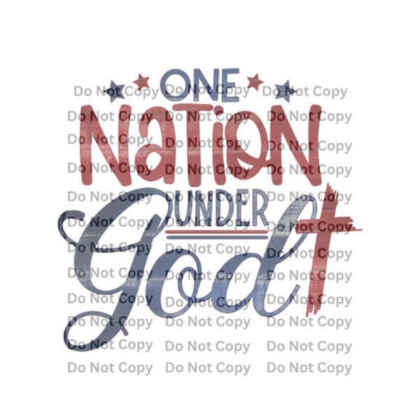 One Nation Under God Sign - Etsy
