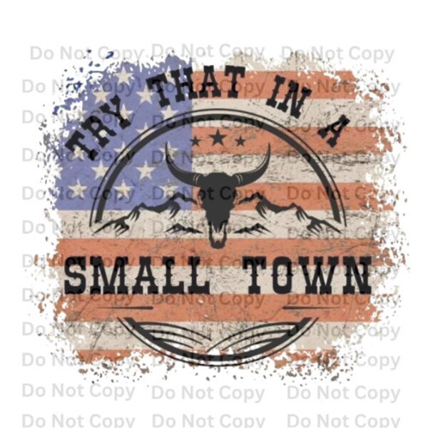 Try Small Town Decal - Etsy