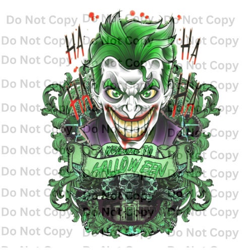 Green Joker DTF Full Color DTF Print — P.O.D. Creations