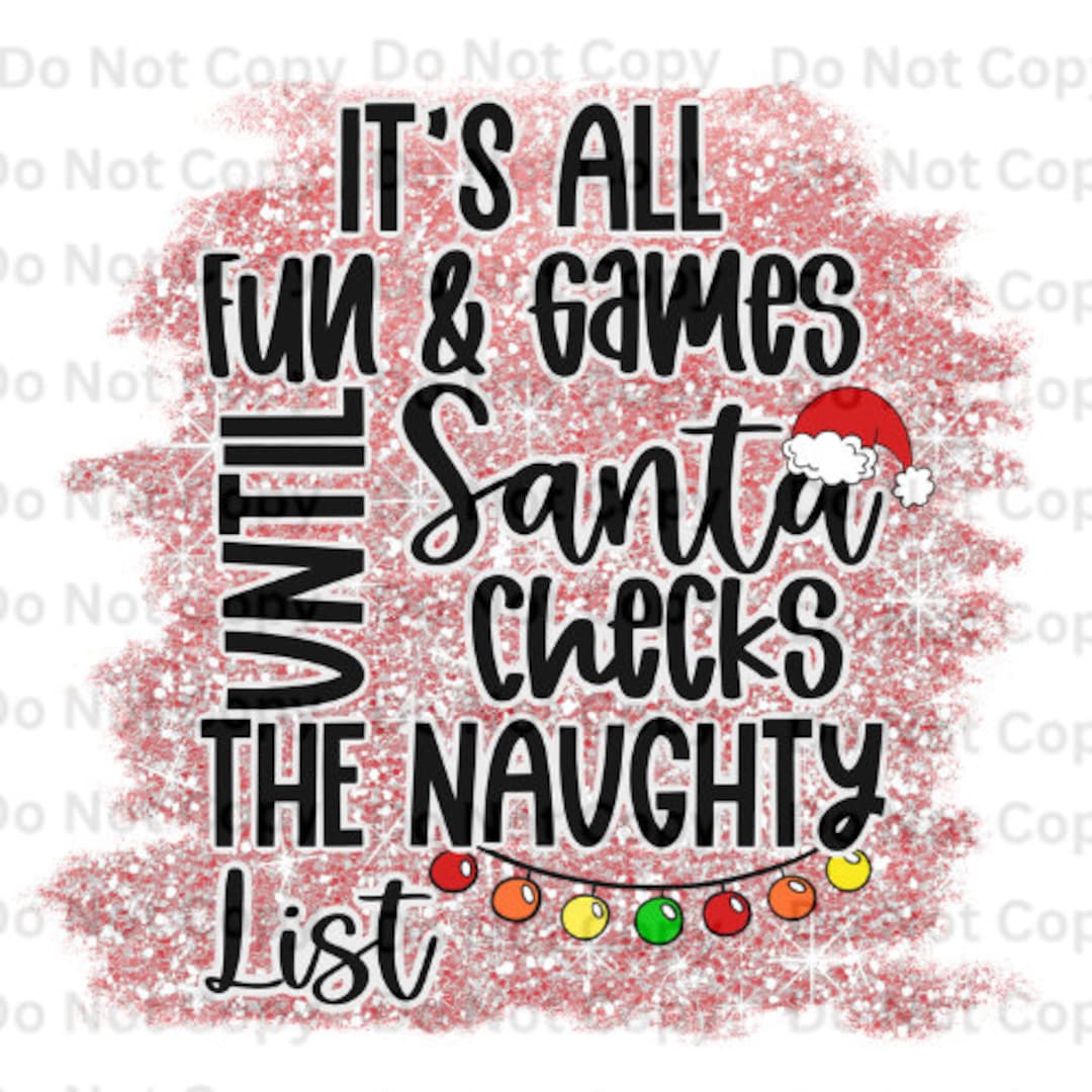 It's All Fun and Games DTF Full Color Print - Etsy