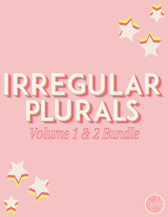 Irregular Plurals Bundle-printable Flashcards - Etsy