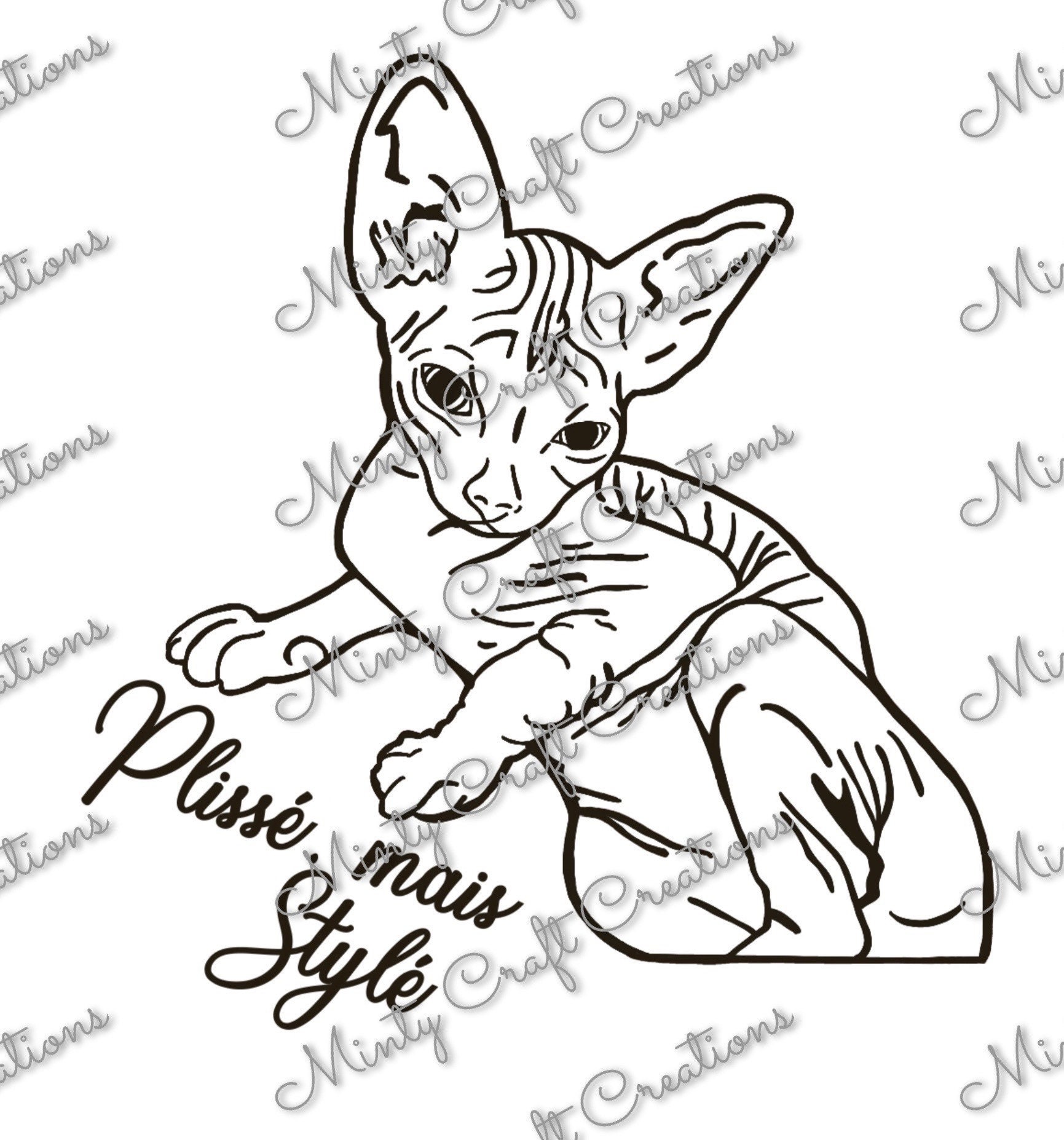 Sphynx SVG | Sphinx Vector | Sphynx Cricut - Etsy