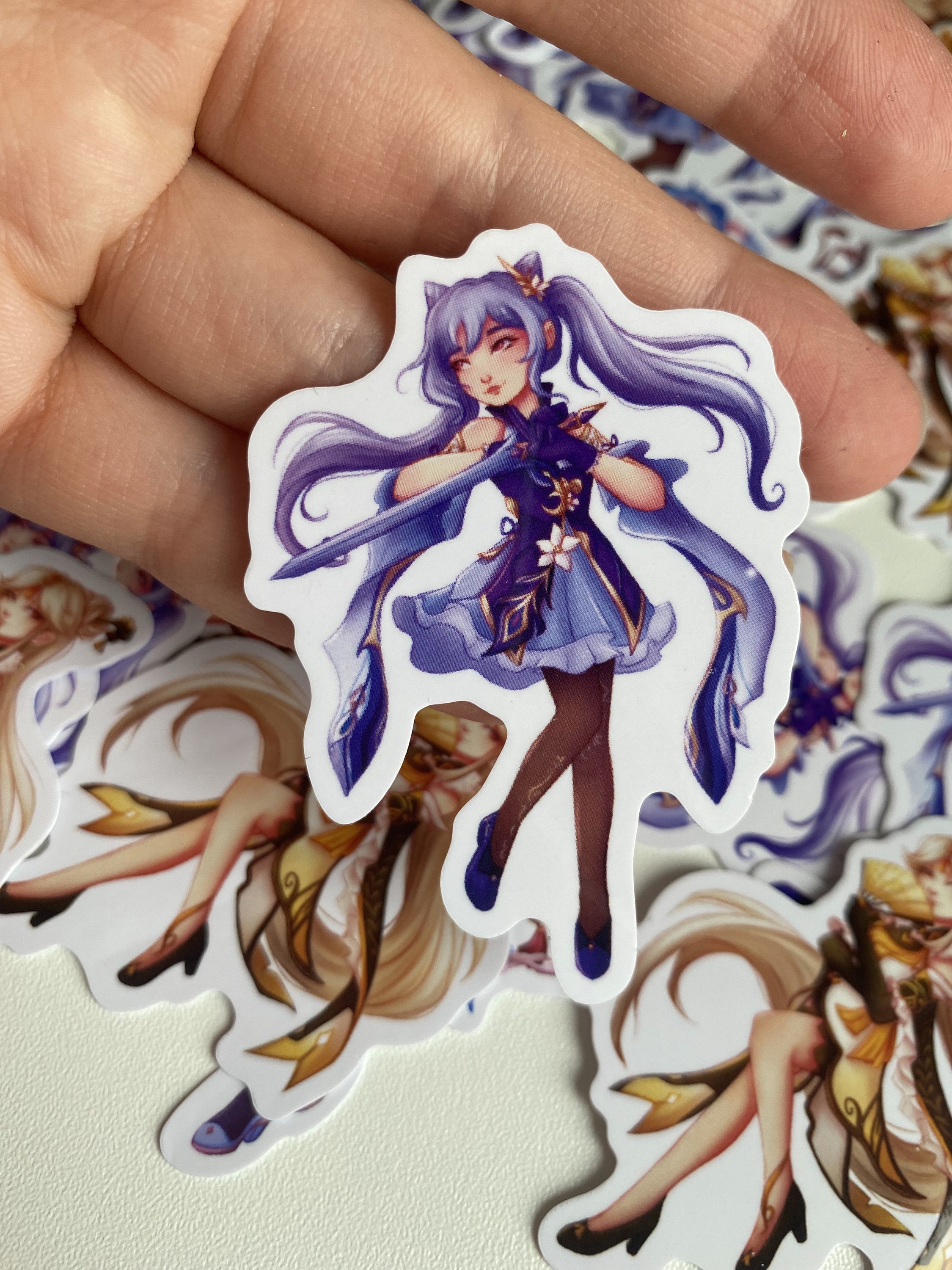 VINYL STICKERPAKKET: Genshin Liyue Trio Ganyu Keqing - Etsy