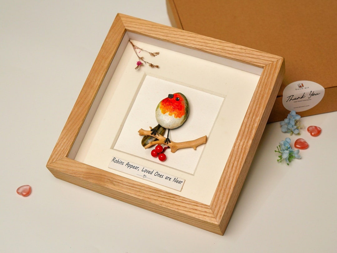 Custom Loss of Loved Ones Robin Memorial Gift, Robins Appear When Loved ...