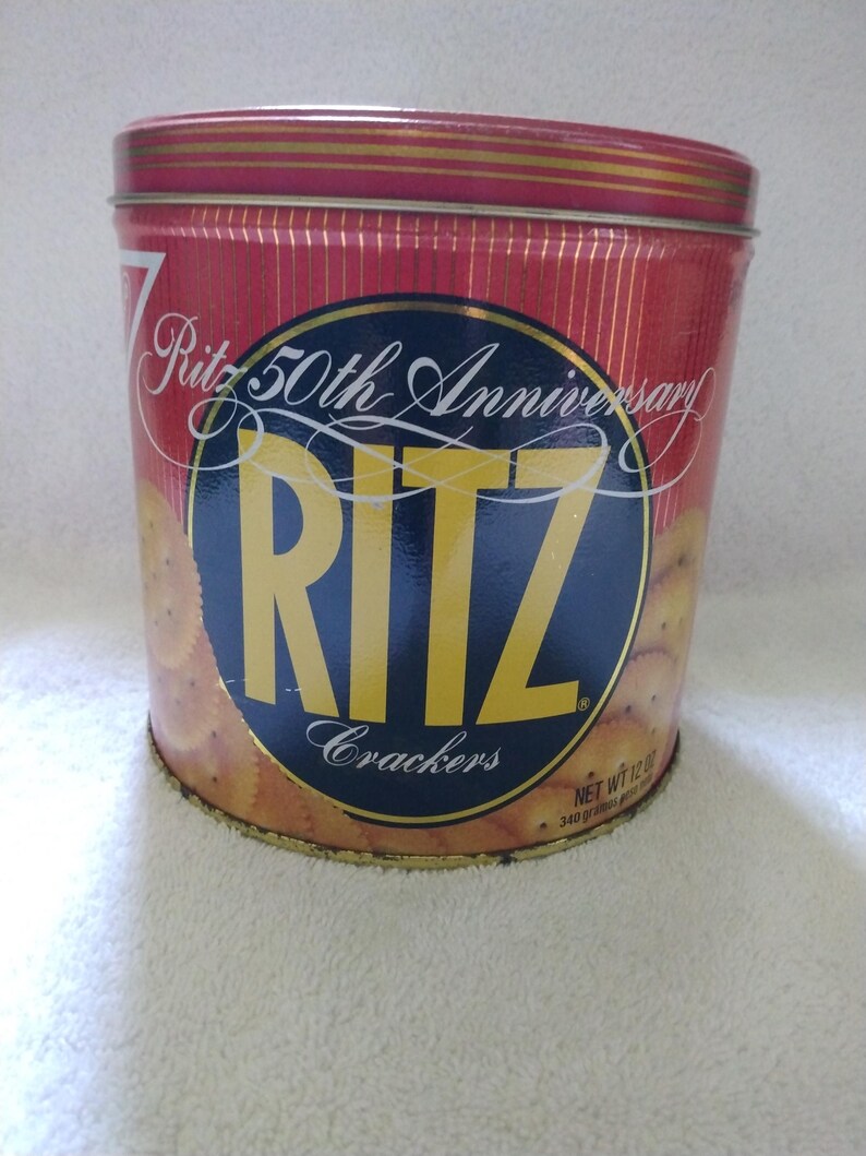 Vintage Ritz Crackers 50th Anniversary Collectible Tin (empty) - Etsy