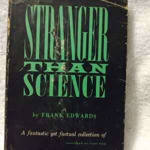 Vintage Stranger Than Science by Frank Edwards Hardback - Etsy