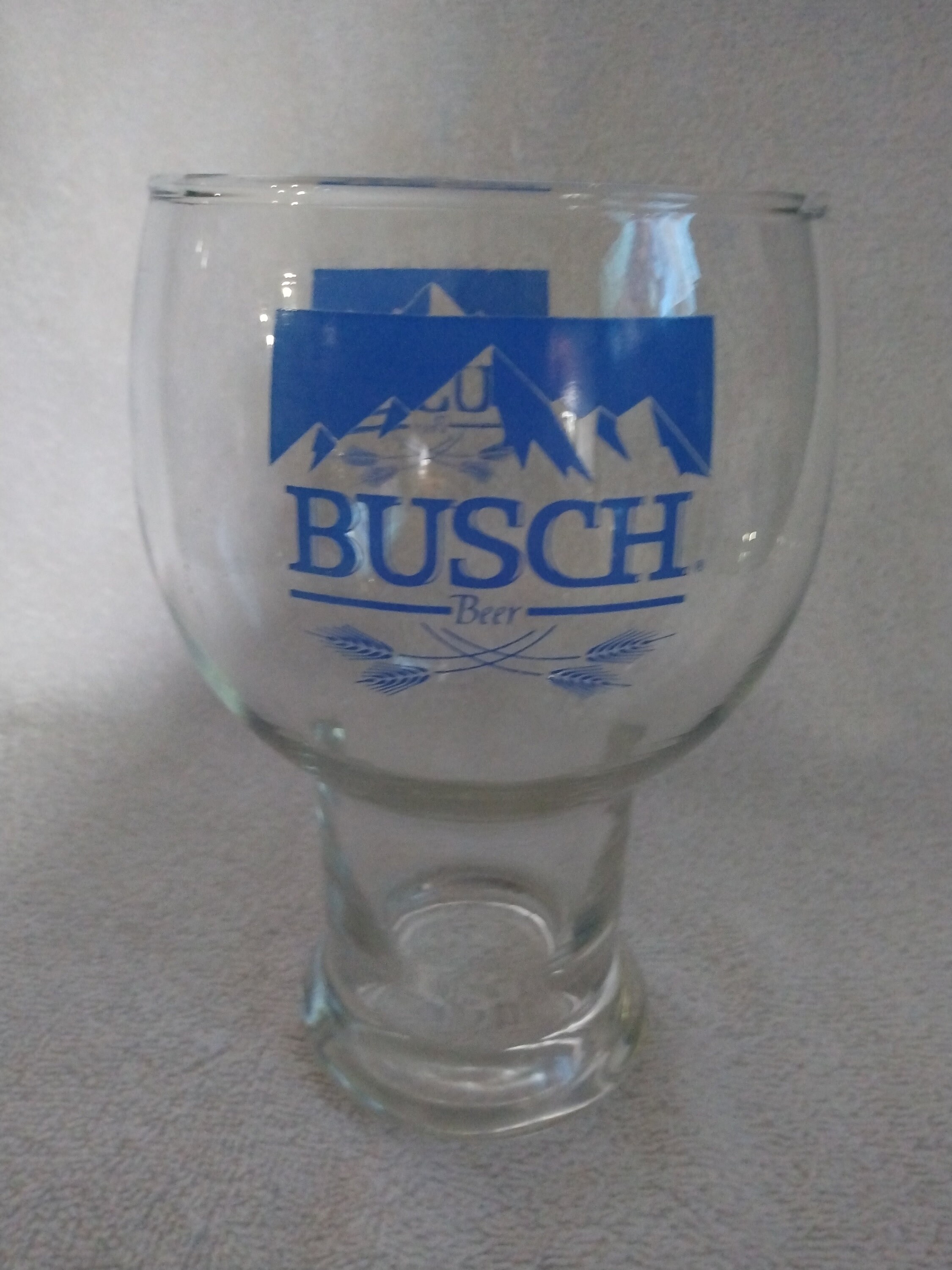 Vintage Busch Beer Clear Glass - Etsy