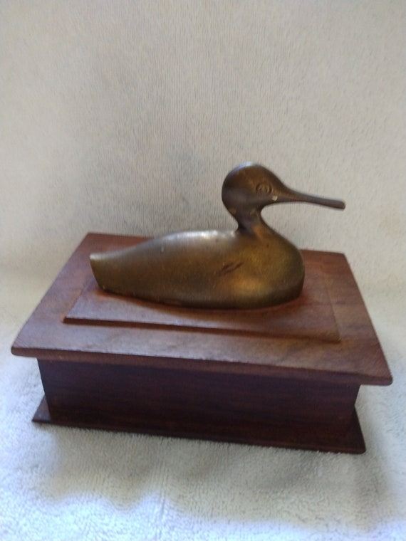 vintage duck trinket box - Gem