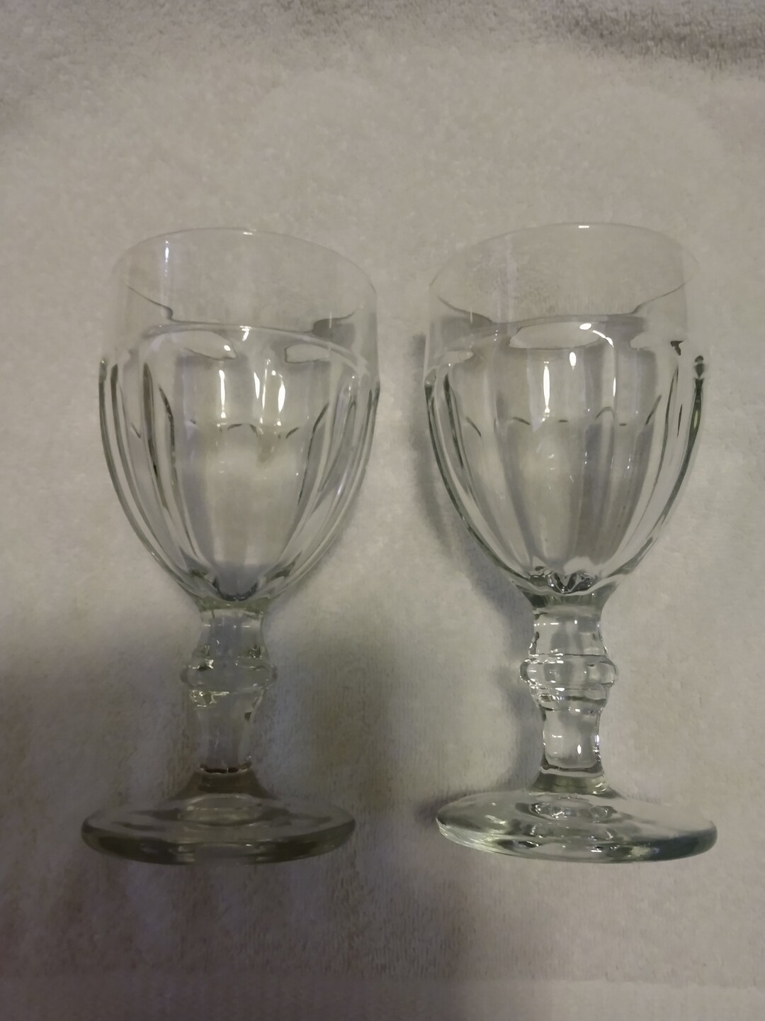 Vintage Libbey Water Goblets Clear (set of 2) - Etsy