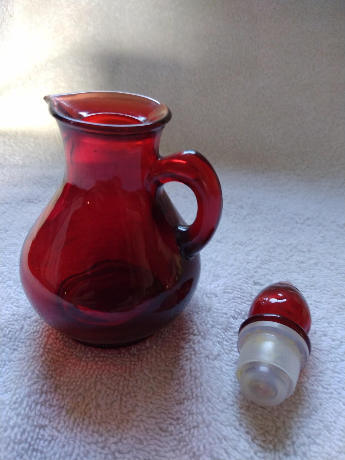 Vintage Avon Ruby Red Cruet Bottle (empty) - Etsy