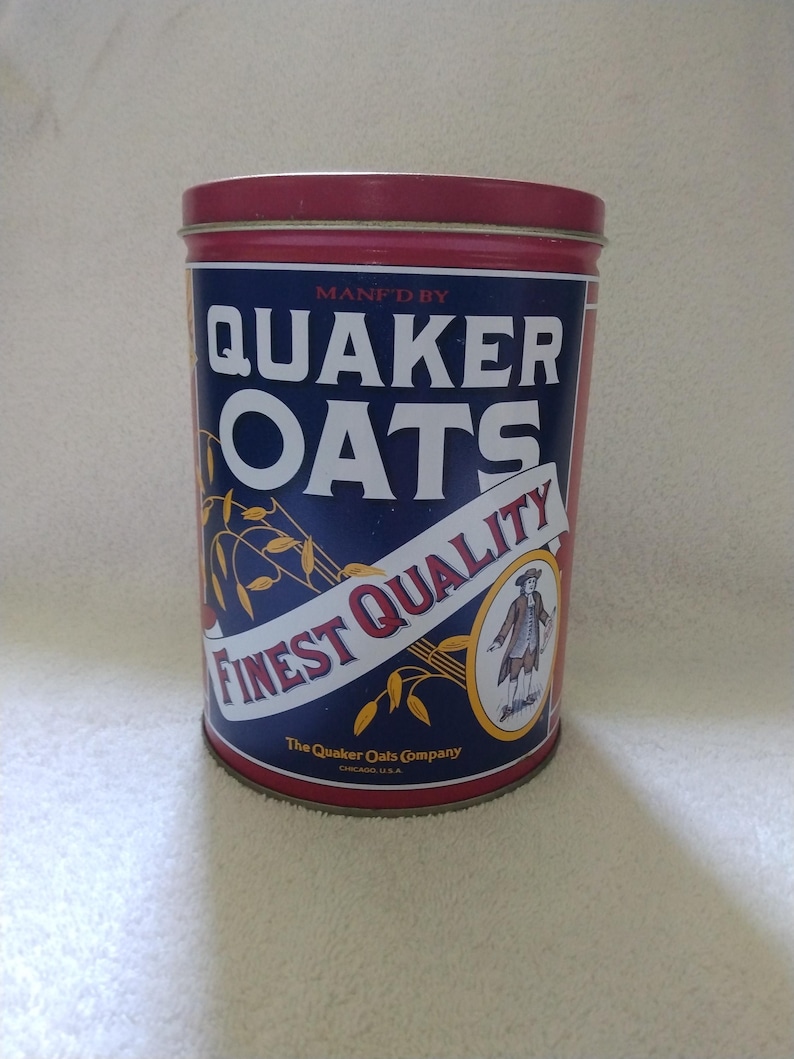 Vintage Quaker Oats Collectible Tin (empty) - Etsy