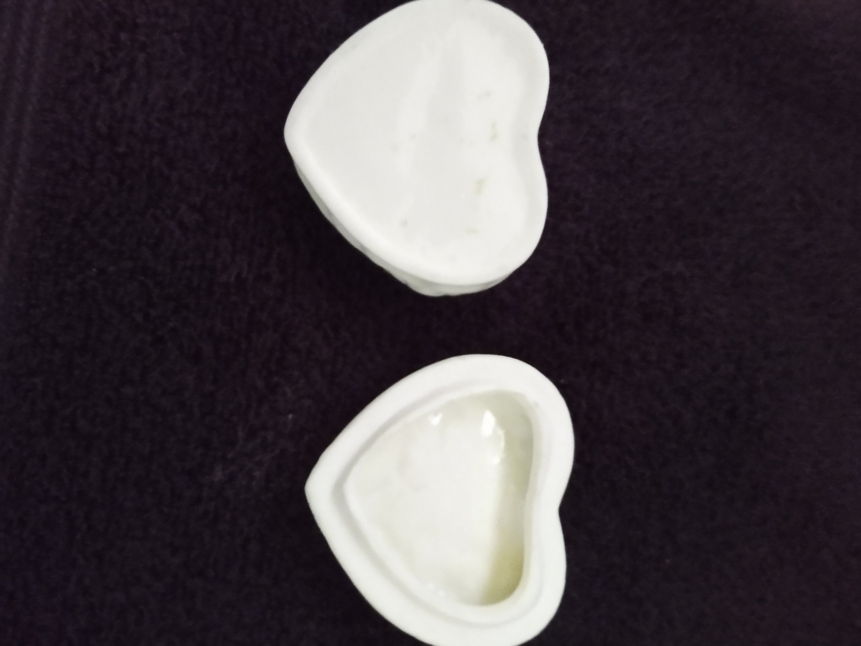 Vintage Porcelain Heart Trinket Box - Etsy