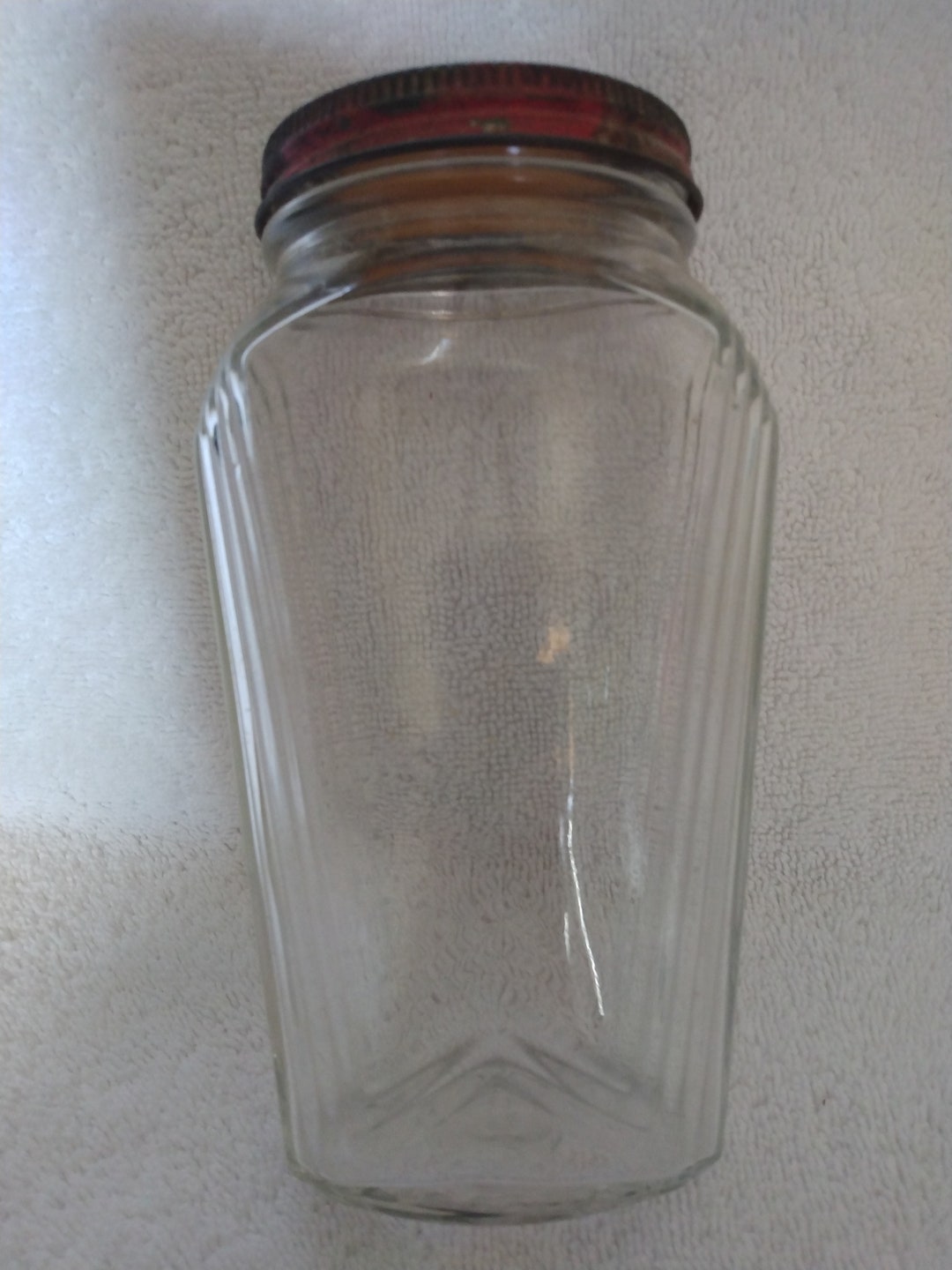 Vintage Hazel Atlas Solitaire Glass Coffee Jar - Etsy