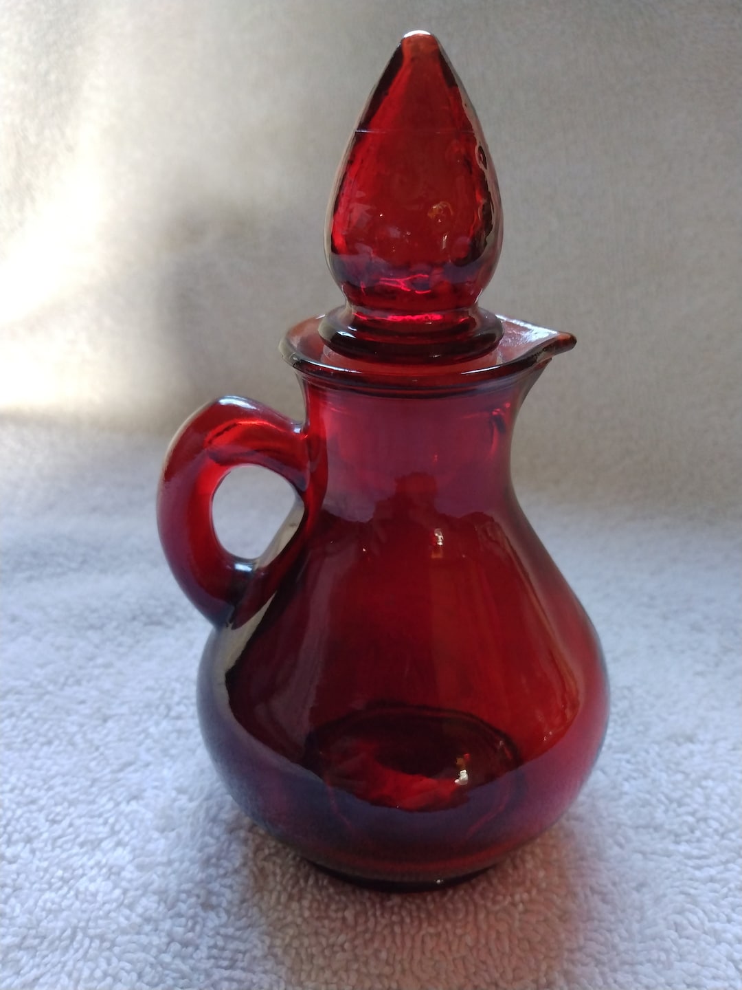 Vintage Avon Ruby Red Cruet Bottle (empty) - Etsy