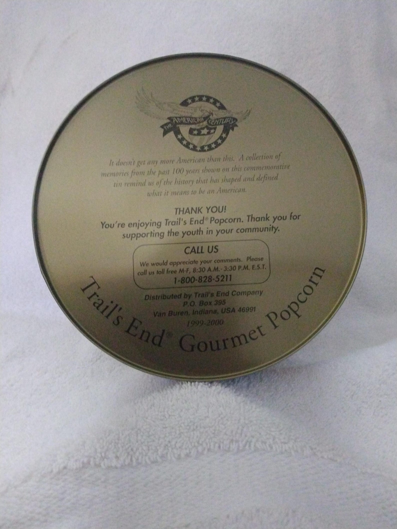 Vintage Trails End Gourmet Popcorn Collectible Tin (empty) - Etsy