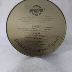 Vintage Trails End Gourmet Popcorn Collectible Tin (empty) - Etsy