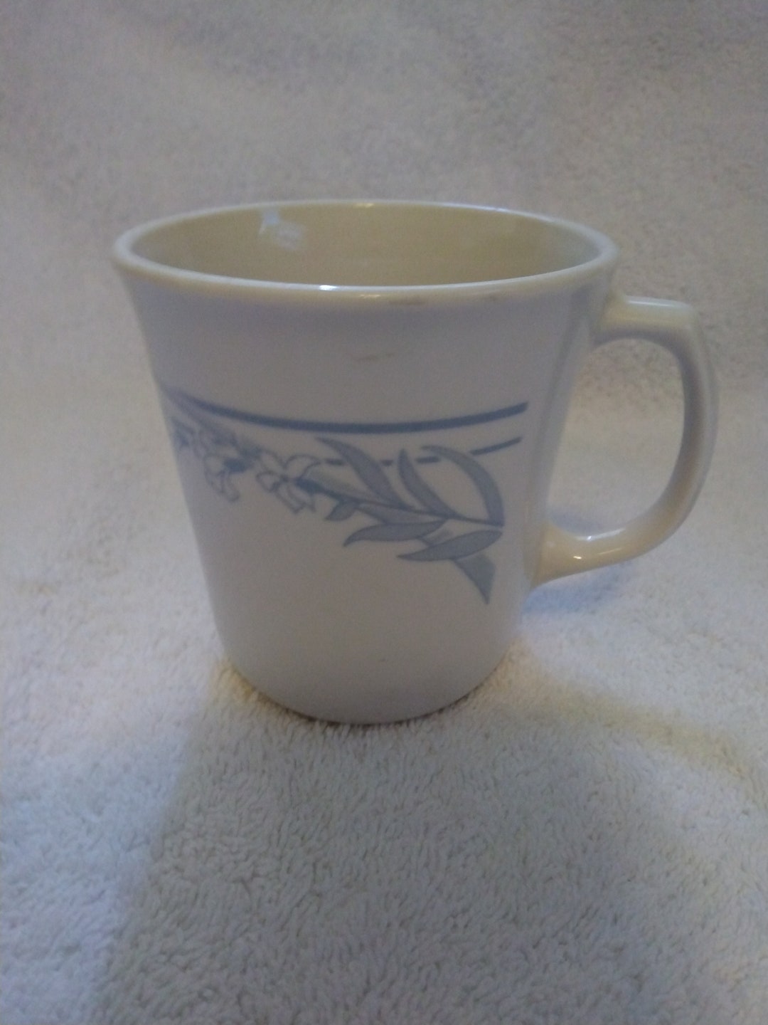 Vintage Corning Corelle Blue Lily Flower Pattern Cup - Etsy