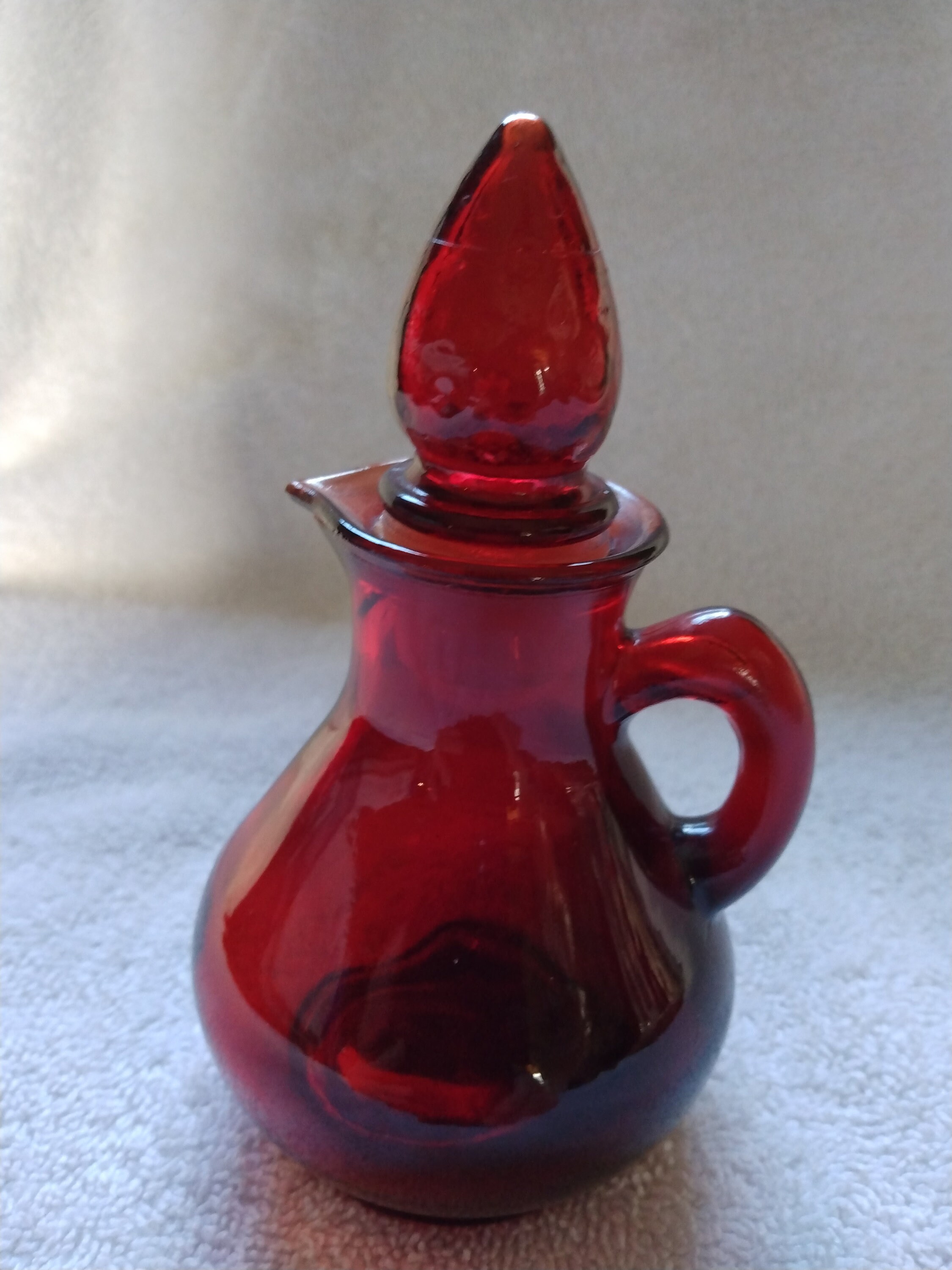 Vintage Avon Ruby Red Cruet Bottle (empty) - Etsy