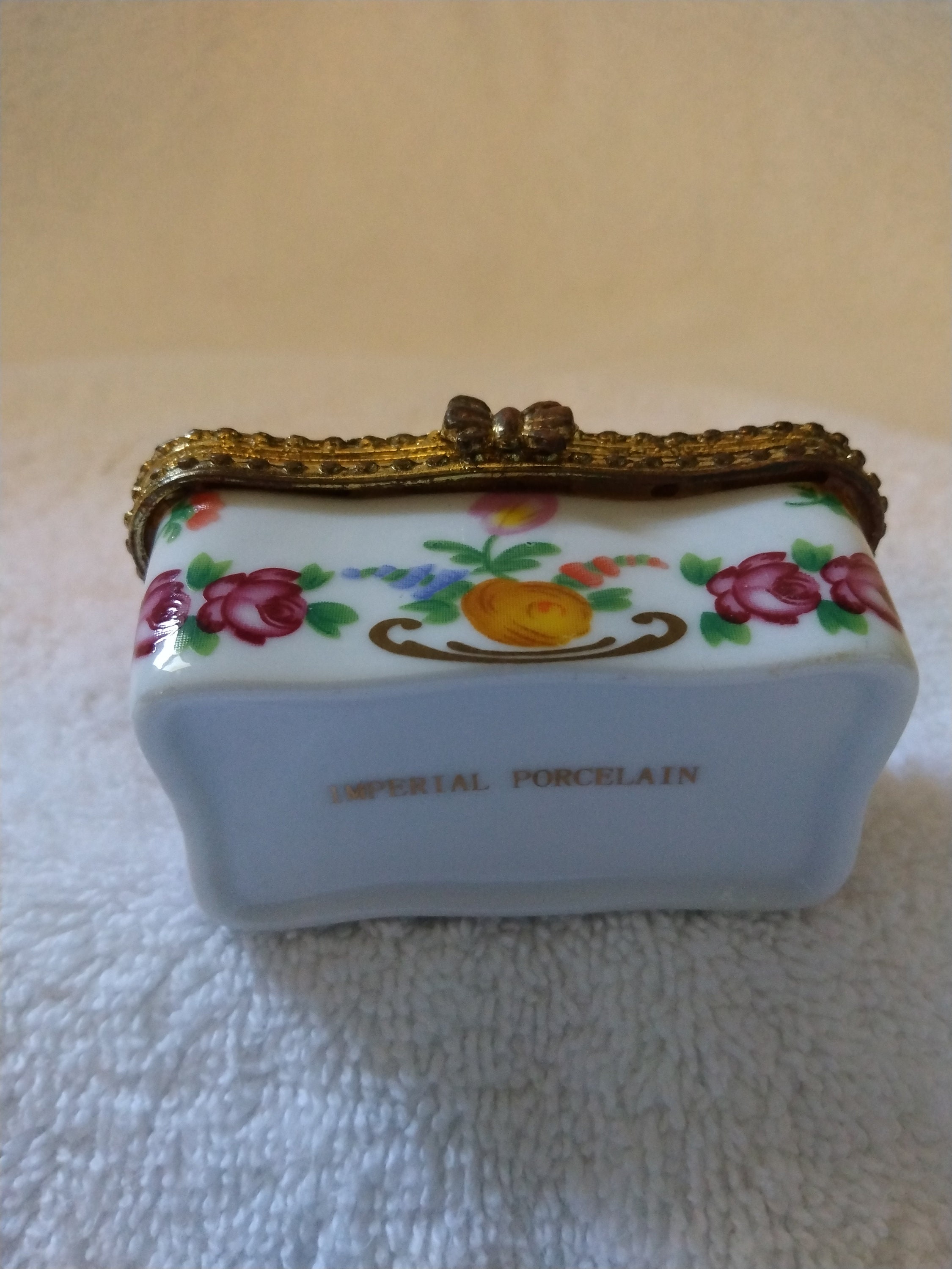 Vintage Imperial Porcelain Trinket Box - Etsy