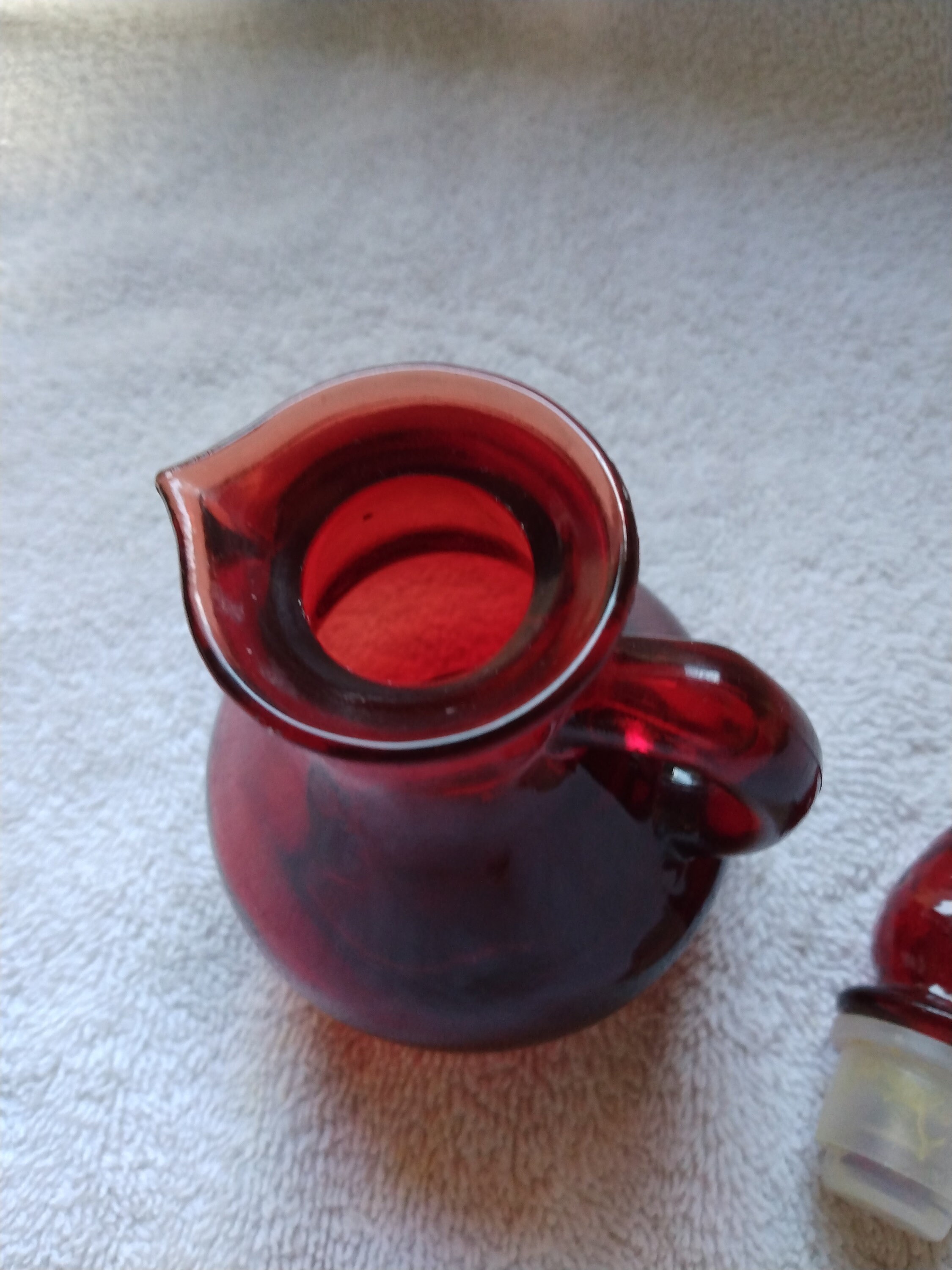 Vintage Avon Ruby Red Cruet Bottle (empty) - Etsy