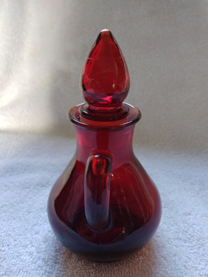 Vintage Avon Ruby Red Cruet Bottle (empty) - Etsy