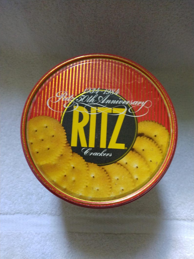 Vintage Ritz Crackers 50th Anniversary Collectible Tin (empty) - Etsy