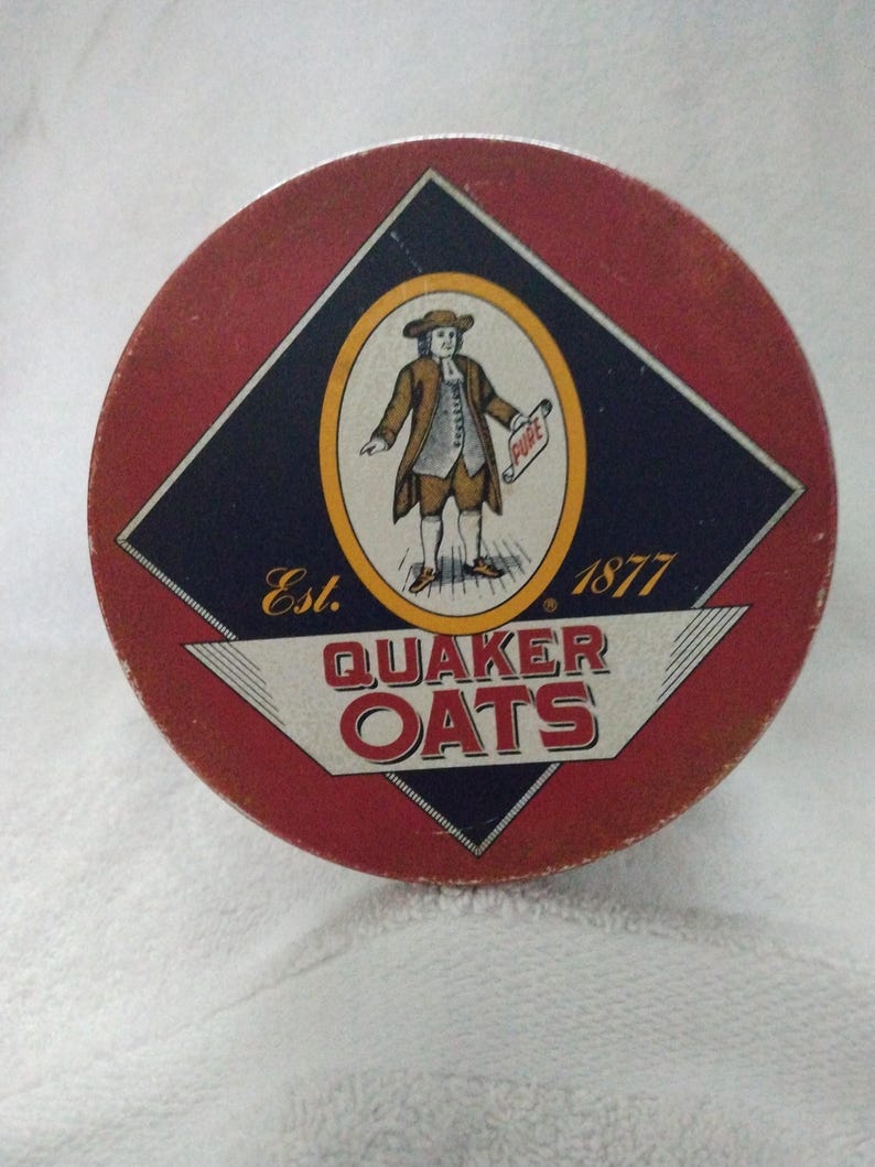 Vintage Quaker Oats Collectible Tin (empty) - Etsy
