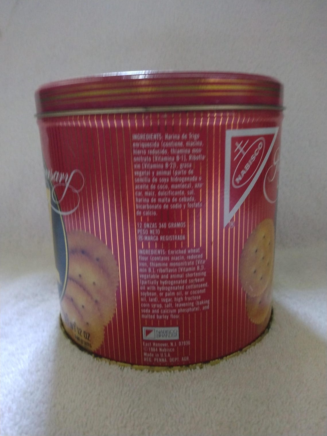 Vintage Ritz Crackers 50th Anniversary Collectible Tin (empty) - Etsy