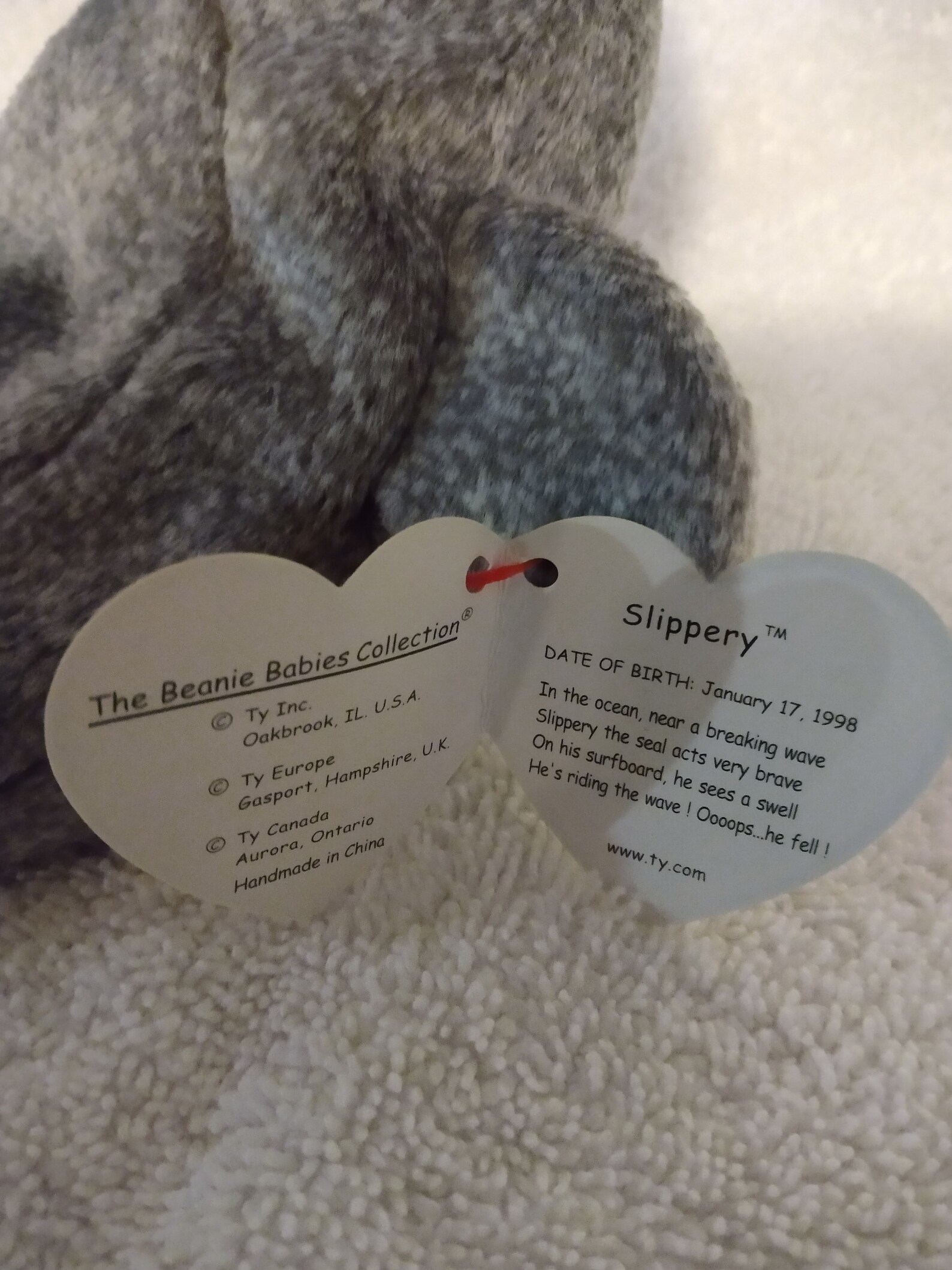 Vintage Ty Beanie Baby "slippery" Seal - Etsy