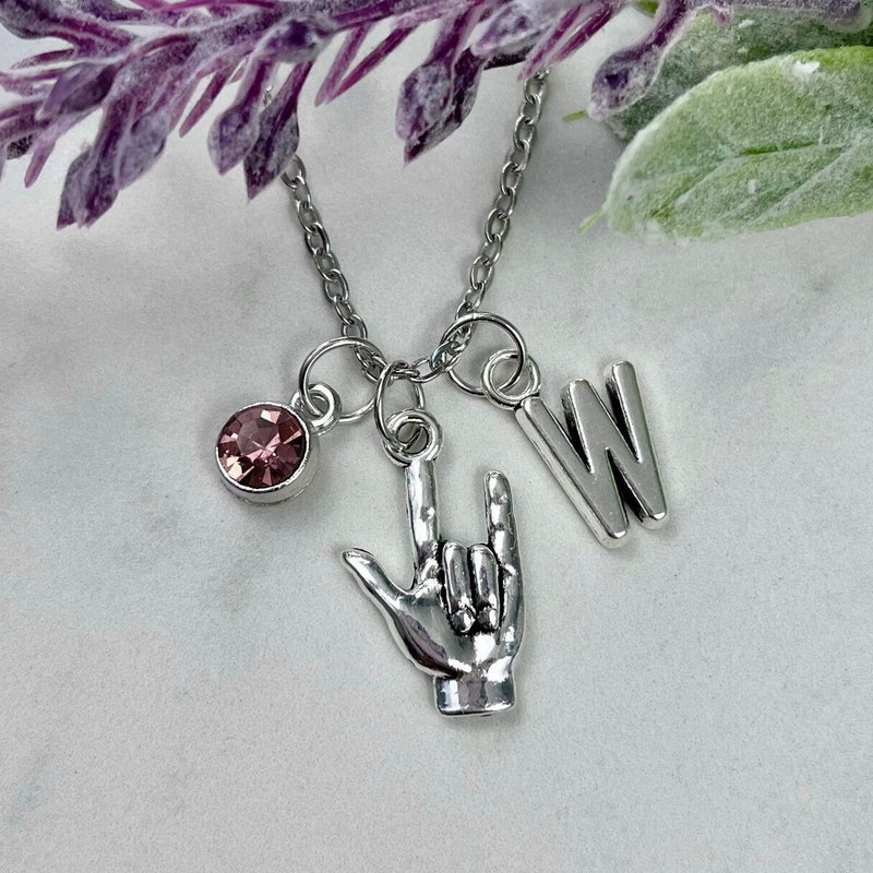 Asl I Love You Necklace - Etsy