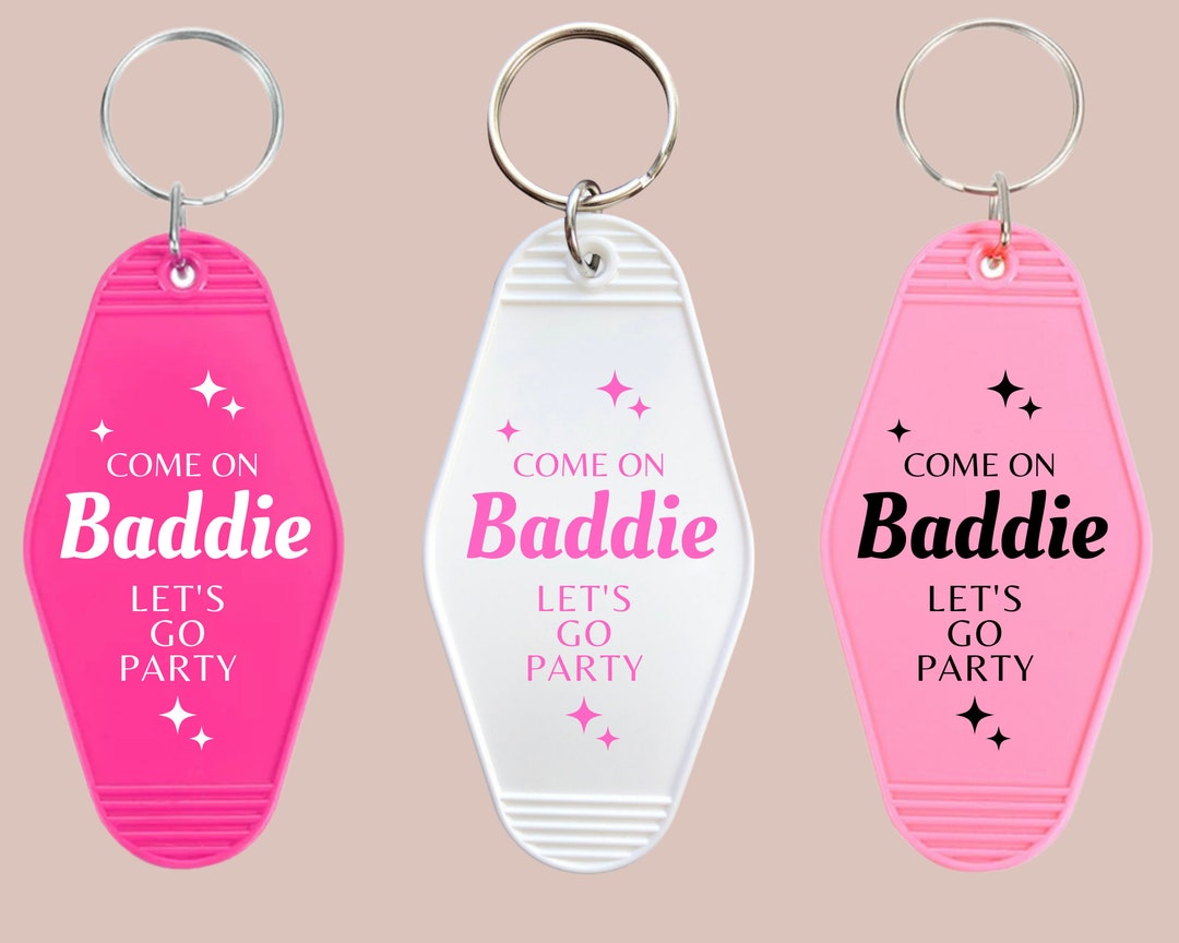 Let's Go Party Motel Keychain, Baddie Retro Keychain, Bachelorette Gift ...