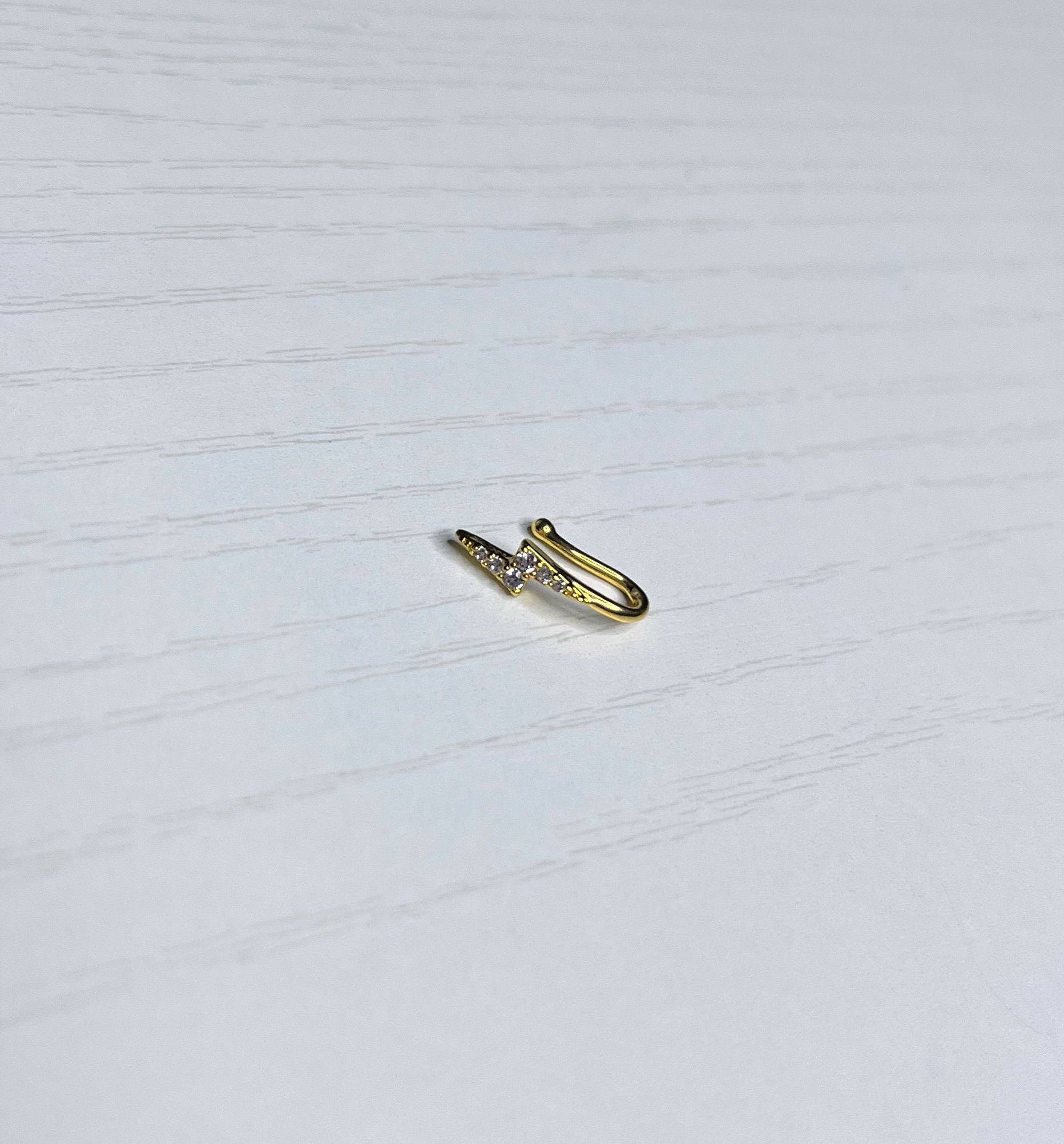 Lightning Bolt Nose Ring - Fake Nose Ring - Fake Nose Piercing - Clip ...