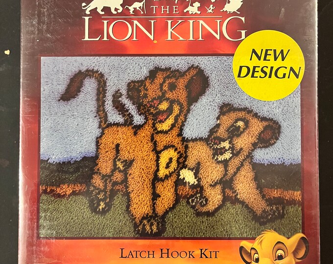 Lion King Latch Hook Kit - Simba and Nala - Etsy