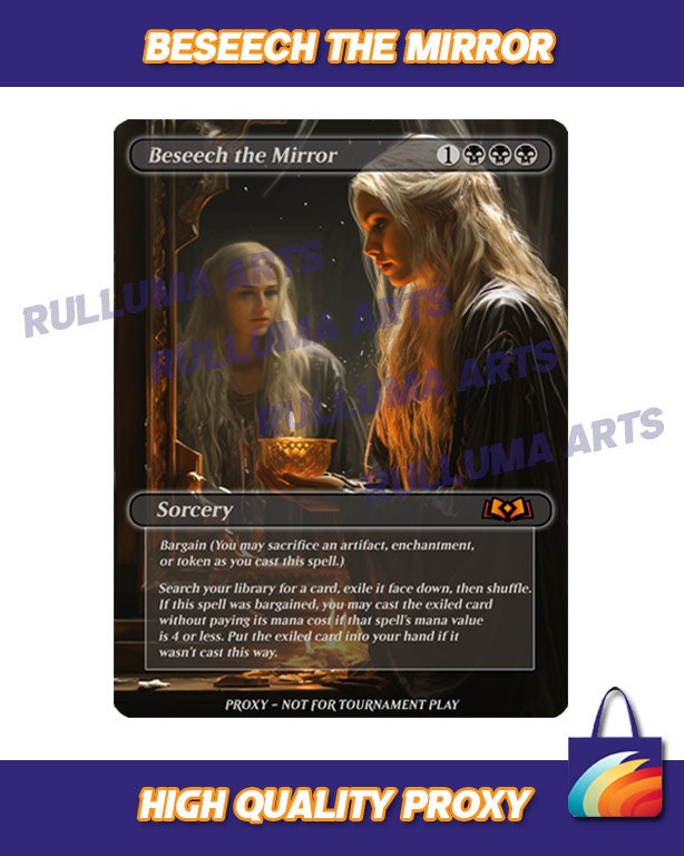Beseech the Mirror MTG Proxy Card Magic the Gathering Playtest ...