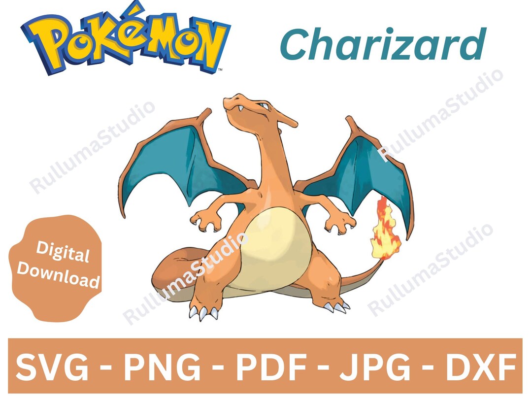 Charizard SVG Digital Download - Etsy Canada
