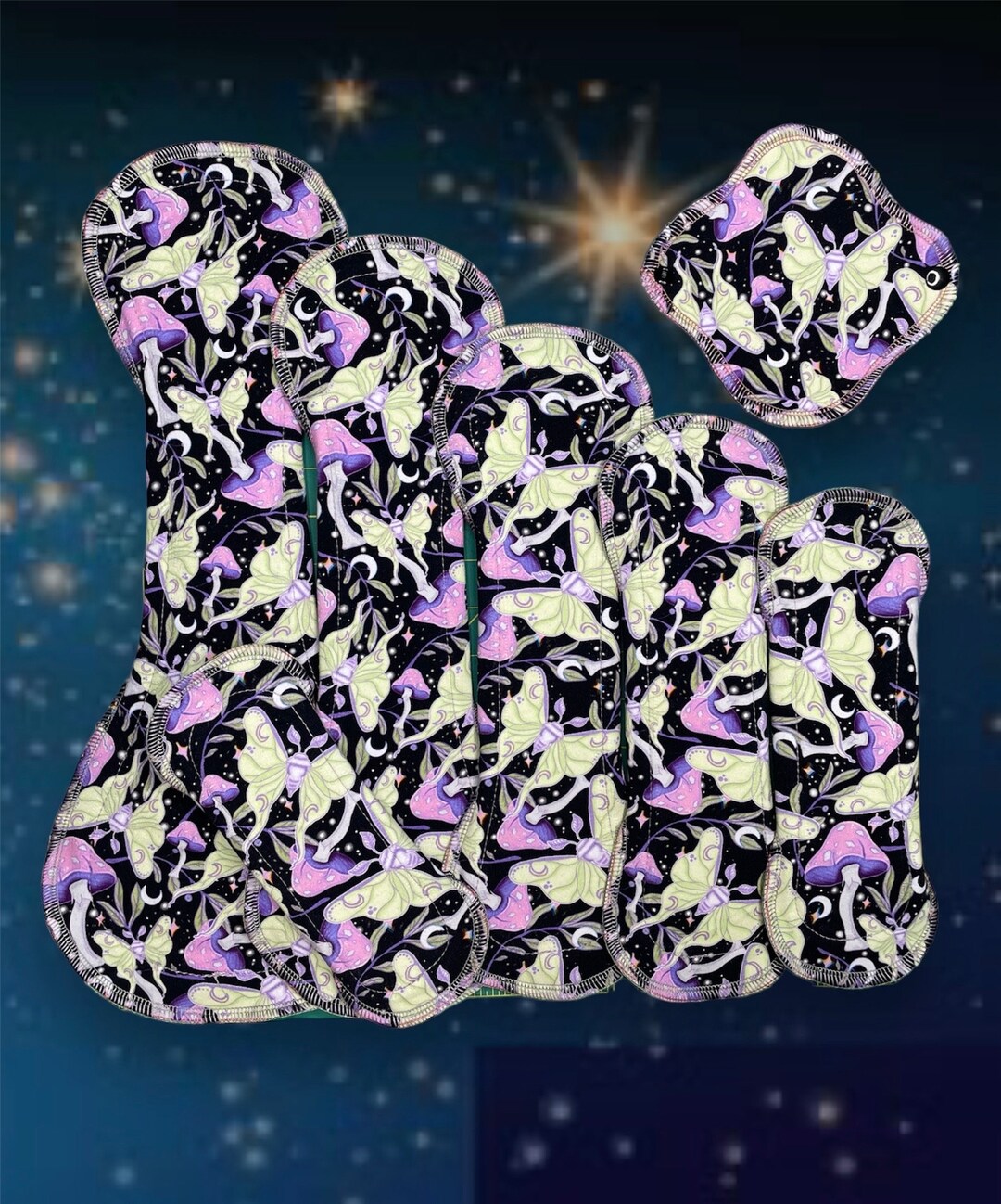 Mushroom Moth Cloth Pads - Etsy