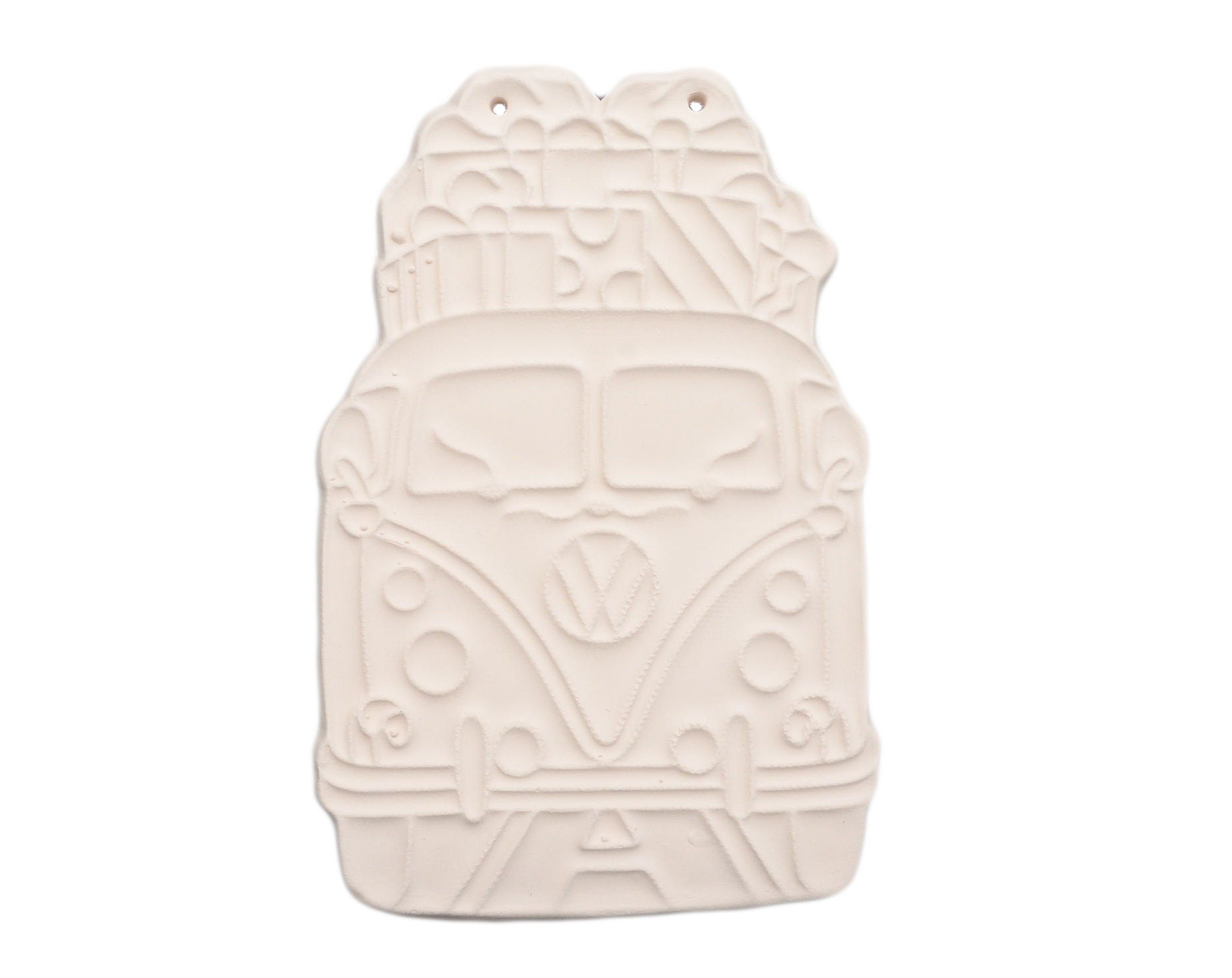 Ceramic Wall Hanging Vehicle Statuette Unpainted Pottery Bisque With ...