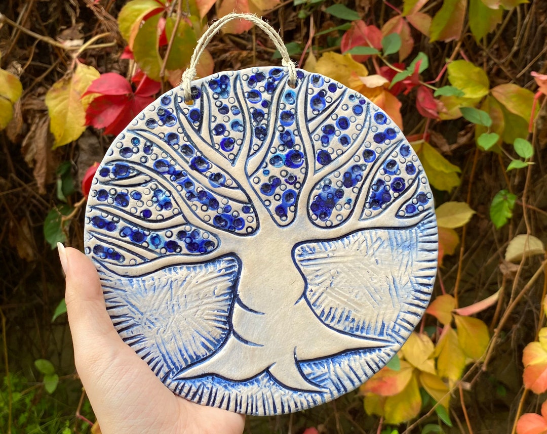 Ceramic Tree of Life Handmade Clay Ceramic Wall Art - Etsy