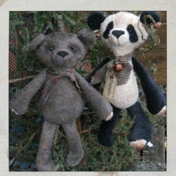 Primitive Bear - Etsy