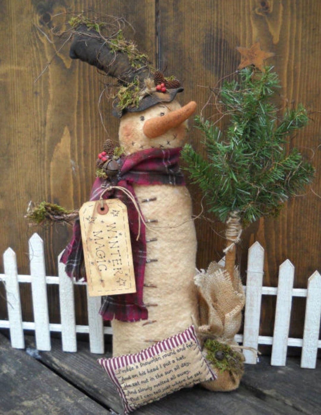 Winter Magic Snowman - Instant Download - PDF - E Pattern - Doll ...