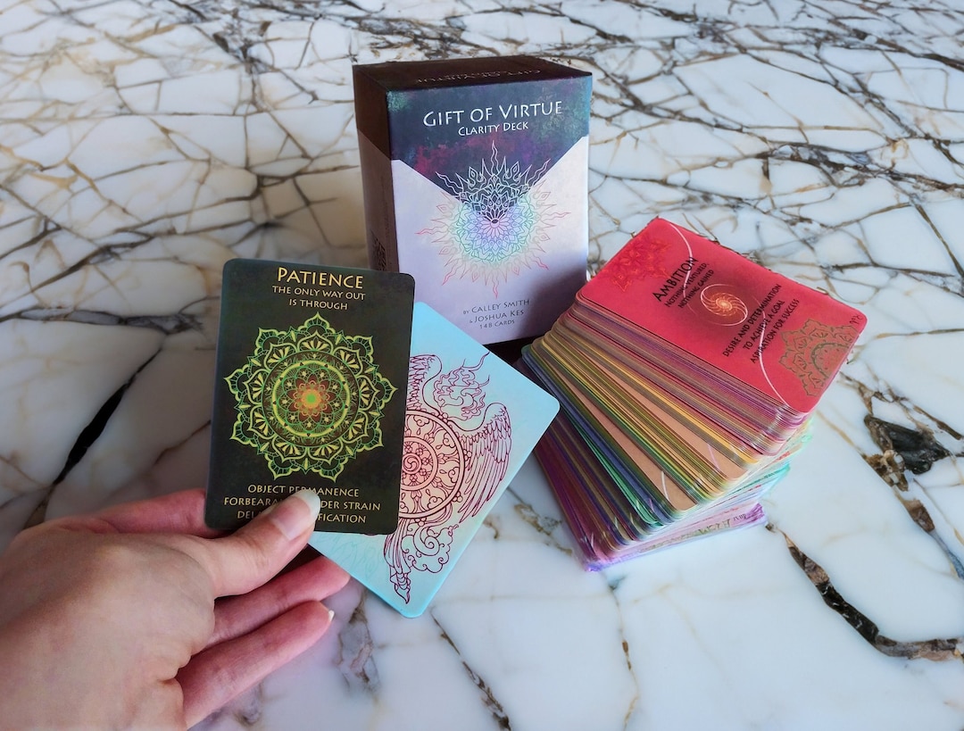 Gift of Virtue Clarity Oracle Deck | 148 Zodiac Astrology Tarot Cards ...