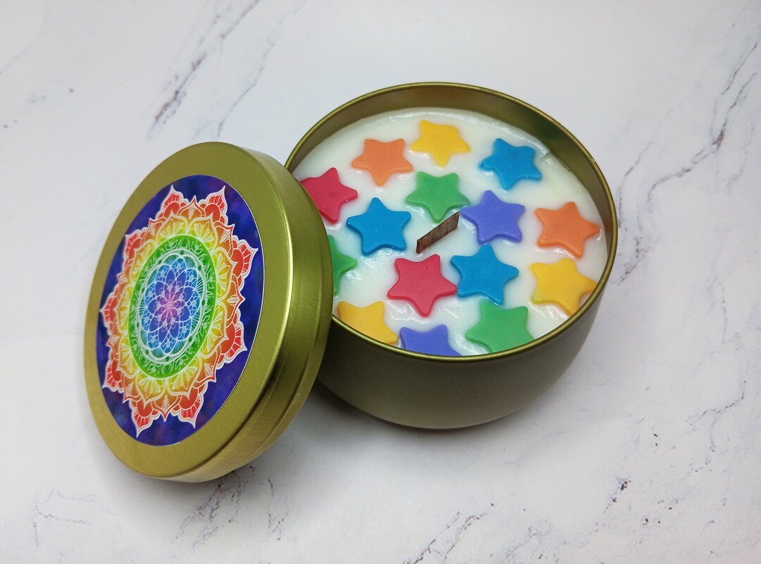 Star Sprinkles Soy Wax Candle & Melts Rainbow Brite Colorful Fruit ...