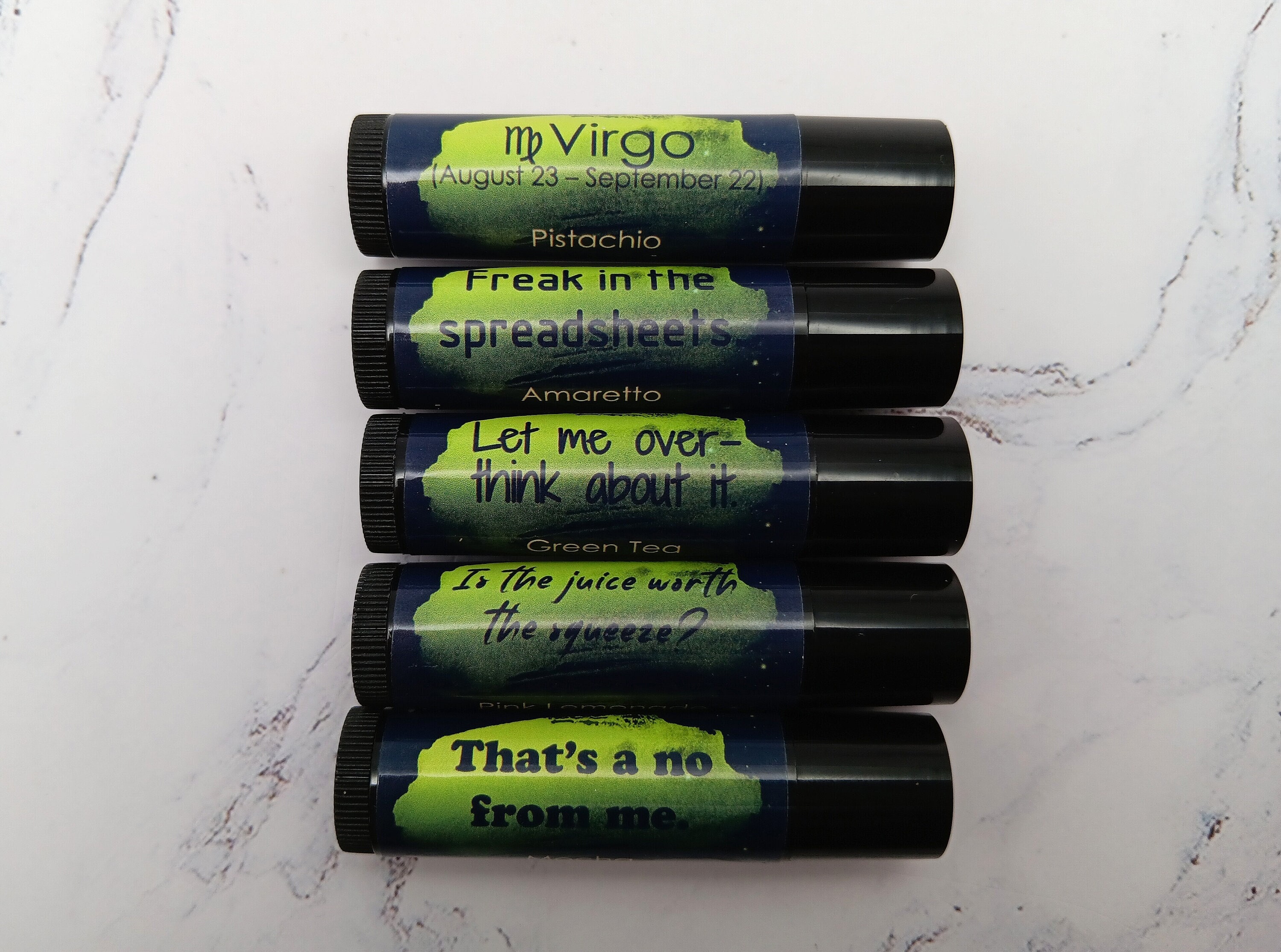 Virgo Zodiac Lip Balm Humor Funny Personality Phrases Handmade Chap ...